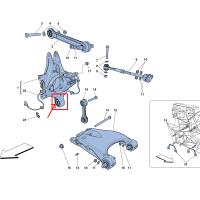 China For Ferrari 458 488 812 F12 Rear Steering Knuckle Bushing Separate Replacement OEM 299935 299933 for sale