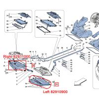 China For Ferrari 458 Lower RH Duct Lower Air Hood OEM 82911000 for sale