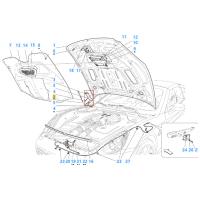 China For Ferrari California Italy Left & Right Bonnet Hood Hinge OEM 69994200 69994300 for sale