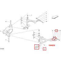 China For Ferrari 360 Modena Spider 430 Spider Suspension Swing Arm Bushing OEM 184609 for sale
