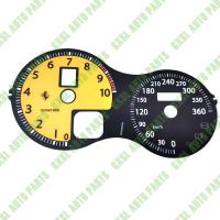 China For Ferrari F430 2005-2009 Scuderia Spider Dashboard Panel Mph or KM/H Upgrade Racing Yellow (US Scuderia Version) for sale