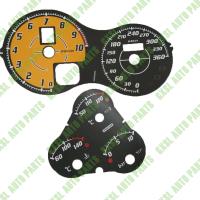 China For Ferrari F430 2005-2009 Scuderia Spider Dashboard Panel Mph or KM/H Upgrade Racing Yellow (US Regular Version) for sale