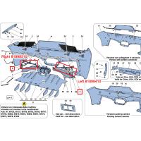 China For Ferrari 458 Rear Bumper Lower Right Intake Cover OEM 81899310 for sale