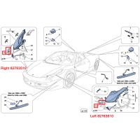 China For Ferrari 458 Italia & Spider Headlight Washer Cover Right Side OEM 82763510 for sale