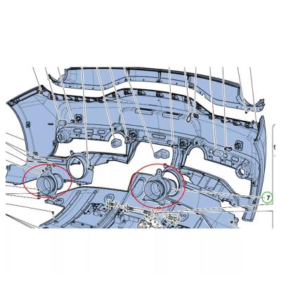 China For Ferrari 458 Speciale Tail Throat Exhaust Tail Pipe Bracket Assembly (Titanium Alloy) OEM 85737300 for sale