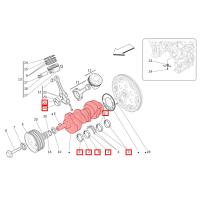 China For Maserati Quattroporte Ghibli Levante Crankshaft w/ Bearings OEM 323957 868821 for sale