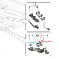 China For Ferrari Portofino LH Power Window Switch Panel OEM 340649 for sale