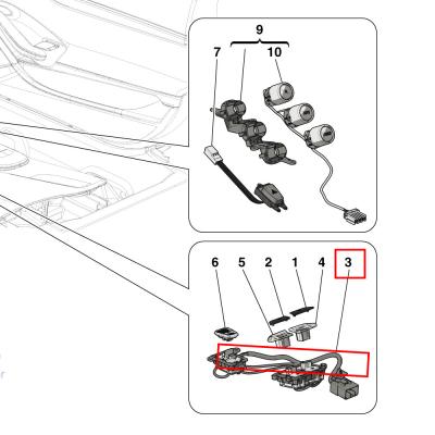 China For Ferrari Portofino Rht And Power Window Controls OEM 340652 for sale