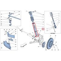 China For Ferrari F12 2013-2017 Front Shock Absorbers With Vehicle Lifting System OEM 301449 for sale