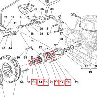 China For Ferrari California 430 360 599 612 Transmission Thrust Bearing Seal Clutch Gasket Oil Seal OEM 181137 208014 181838 181828 154507 181836 for sale