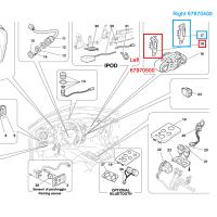 China For Ferrari 430 F430 Right Car Door Glass Lifter Power Switch Button OEM 67970400 for sale