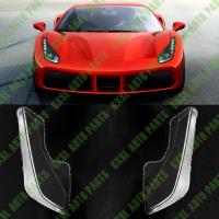 China For Ferrari 488 2015-2020 Car Clear Front LED Headlight Lens Cover Replacement  HeadLamp Shell Cover for sale