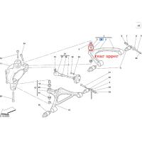 China For Ferrari 430 360 F430 612 Rear Upper Suspension Swing Arm Ball Joint OEM 200946 200945 for sale