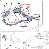 China For Ferrari 458 Left & Right Windscreen Trim Not For GD OEM 84094600 83749600 for sale