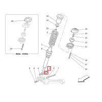 China For Maserati Ferrari 458 488 550 575 599 612 Front Strut Ball Joint Shock Absorber Bushing OEM 157630 for sale