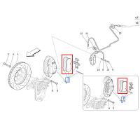 China For Maserati GranTurismo 4.2L Front Brake Pads Set OEM 673012042 for sale