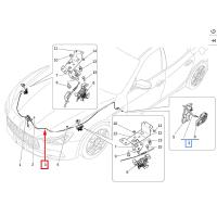 China For Maserati Ghibli 2014-2017+ Hood Bonnet Open Latch Cable OEM 670007133 for sale
