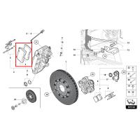 China For Lamborghini Aventador LP700/740/750 Rear Brake Pads With Sensors OEM 470698451 for sale