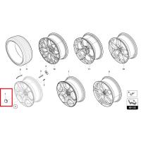 China For Lamborghini Aventador LP750 HuracanLP610 Hubcaps Rim Trim Caps OEM 470601147 for sale
