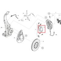 China For Lamborghini URUS 2018-2020 Front Brake Pads With Sensor OEM 4M0698151AR for sale