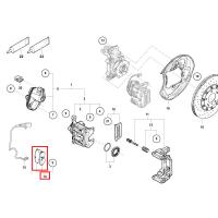 China For Lamborghini URUS 2018-2020 Rear Brake Pads With Sensor OEM 4M0698451AA for sale