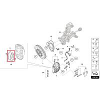 China For Lamborghini Huracan Front Brake Pad Kit With Sensors OEM 4S0698151M for sale