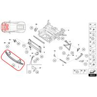 China For Lamborghini Lp580 Lp610 Huracan Front Bumper Reinforcement OEM 4T0807109C for sale