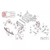 China For Lamborghini Huracan Front Bumper Crash Beam Mounting Bracket Kit OEM 4T0806191B 4T0806192B 4T0807551E 4T0807552E 4T0807109 for sale