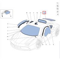 China For Ferrari 488 GTB Rear Windshield OEM 86253200 for sale