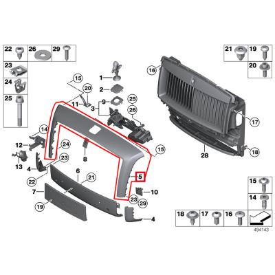 China For Rolls Royce 2014-2017 Wraith Dawn Ghost 2st Generation Car Front Radiator Bumper Grille Frame OEM 51117375259 51117238234 for sale