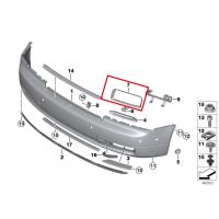 China For Rolls Royce 2nd Generation Front Bumper Left & Right LED Headlight Frame Cover Chrome Trim Phantom Body OEM 51137303661 51137303662 for sale