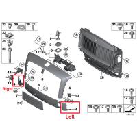 China For 2015-2018 Rolls-Royce Generation Grille Surround Frame Right Radiator Grille OEM 51117238232 for sale
