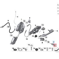 China For Rolls Royce Ghost Door Lock Cylinder Decorative Metal Cover Ring OEM 51217310275 for sale