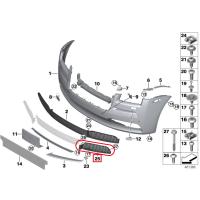 China For Rolls Royce Wraith & Dawn Front Left & Right Bumper Grill OEM 51117375249 7375249 51117375250 7375250 ﻿ for sale