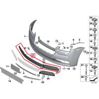 China For Rolls Royce Wraith & Dawn Front Center Bumper Grill OEM 7370550 51117370550 51117301351 51117370604 51117301348 for sale