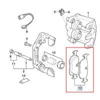 China For Rolls Royce Silver Seraph 1998-2002 Front Brake Pads OEM 34116761246 for sale