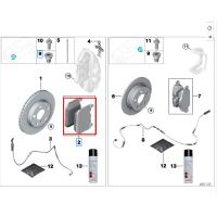 China For Rolls Royce Cullinan RR31 6.7T 2017 Present Front Brake Pads OEM 34106888459 for sale