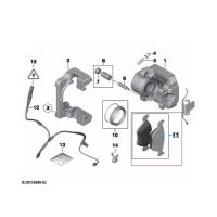 China For BMW For Rolls Royce Ghost RR4 6.6T Before August 2011 Front Brake Pads OEM 34116783554 for sale