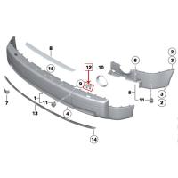 China For Rolls Royce Phantom RR11 Front Bumper Trim Cleaning Nozzle Cover Left & Right OEM 51117066911 51117066912 for sale