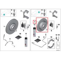 China For Rolls Royce Ghost Rear Brake Rotors Set Of 2 OEM 34216775295 6775295 for sale