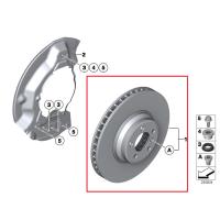 China For Rolls Royce Phantom Front Brake Rotors Set OEM 34110148585 for sale