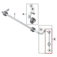 China For Rolls-Royce Phantom (2004+) Rolls-Royce Rear Sway Bar Link OEM 33550150520 for sale