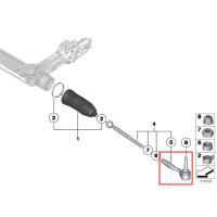 China For Rolls-Royce Ghost (2010-2014) Front Outer Right Tie Rod Ball Joint OEM 32106784719 for sale