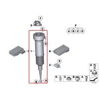 China For Rolls Royce Phantom RR1 04-07 RR1N 11-14 Front Air Suspension Shock Strut OEM 37106796508 for sale