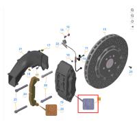 China For Mclaren 720s Rear Brake Pads OEM 11C0591CP for sale