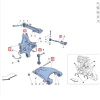 China 10PC For Ferrari 458 California Rear Arm Hub Carrier Pull Rod Connecting Rod Kit OEM 276810 299933 259687 245161 238631 305679 305680 259688 for sale
