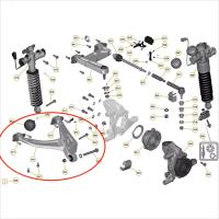 China For McLaren 650S Rear Lower Swing Arm Bushing OEM 11B0745CP 11B0746CP for sale