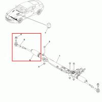 China For Aston Martin Rapide Inner & Outer Steering Tie Rod Ball Joint OEM 4G43-3289-AA  AD43-3200-AC for sale
