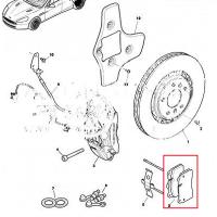 China For Aston Martin Rapide Rear Brake Pads OEM AD43-2C562-AA AD432C562AA for sale