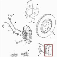 China For Aston Martin Rapide Rear Brake Pad Kit With Sensor OEM AD43-2C562-AA  AD43-2C562-AB for sale